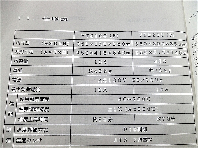 A102769 真空加熱炉 楠本化成 VT220P | 株式会社 小林機械