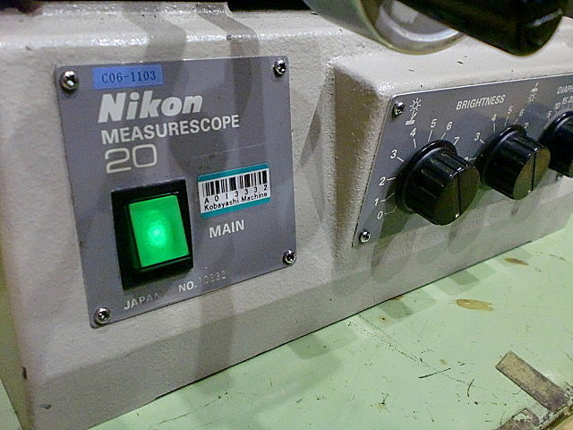 A013332 工具顕微鏡 ニコン MEASURESCOPE 20 | 株式会社 小林機械