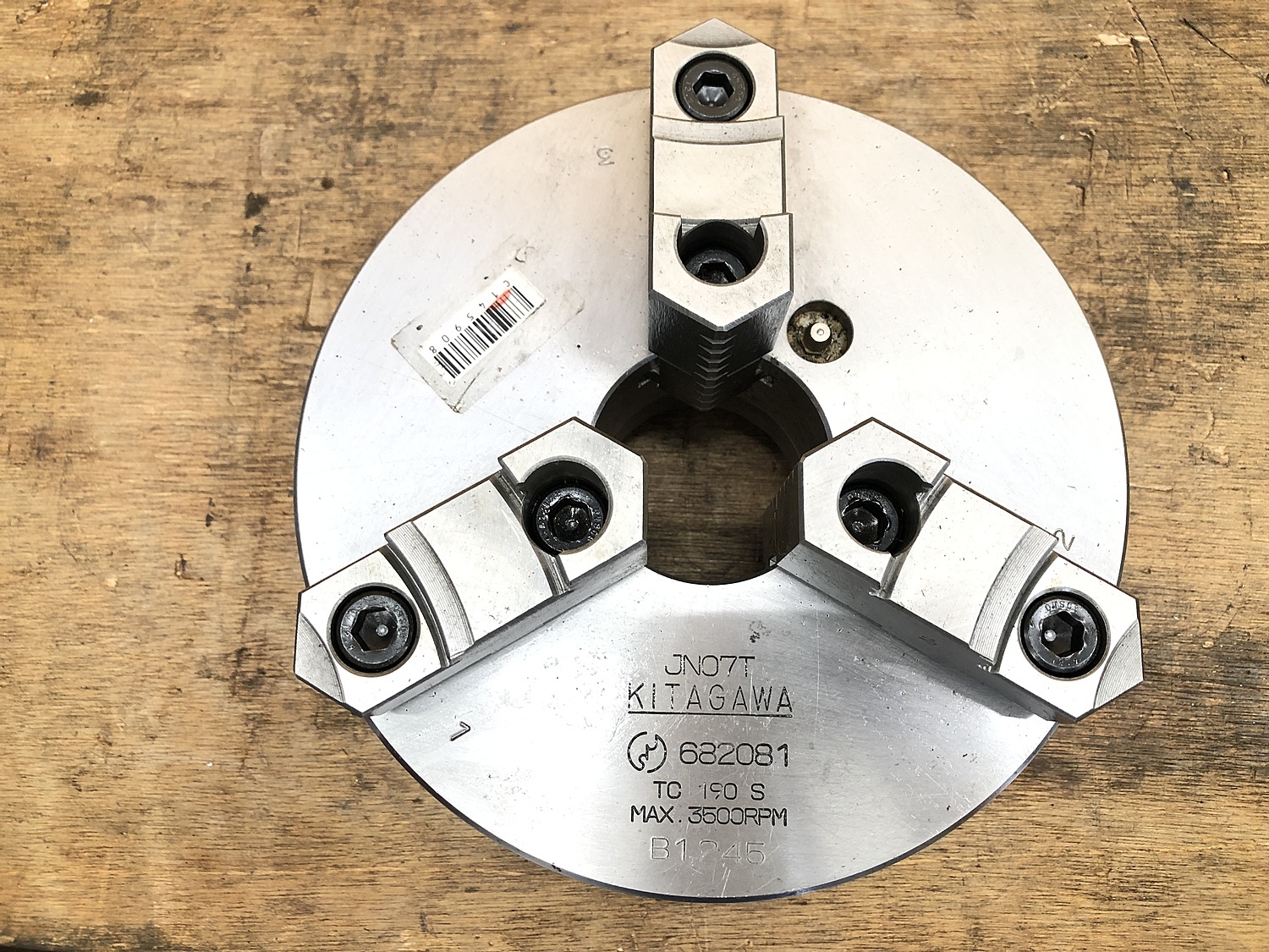 C145908 スクロールチャック 北川 JN07T | 株式会社 小林機械